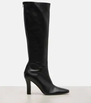 THE ROW Mona Leather Knee-high Boots
