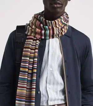 Paul Smith Leather Belt With Stripe Loop