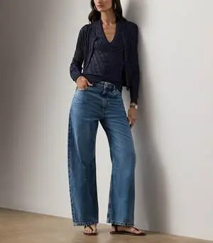 Ralph Lauren Silk Cable-knit Cropped Cardigan