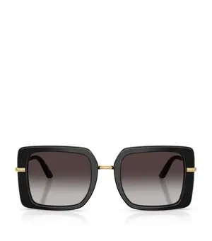Dolce & Gabbana Acetate Square Sunglasses - Black