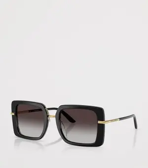 Dolce & Gabbana Acetate Square Sunglasses - Black