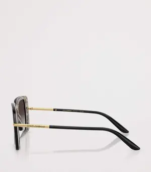 Dolce & Gabbana Acetate Square Sunglasses - Black
