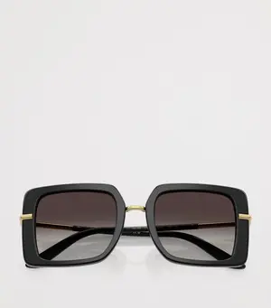 Dolce & Gabbana Acetate Square Sunglasses - Black