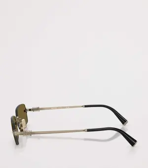 Miu Miu Metal Rectangular Sunglasses
