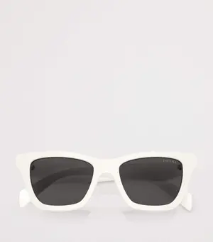 Prada Acetate Square Sunglasses - White