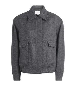 Stella McCartney Wool Herringbone Field Jacket