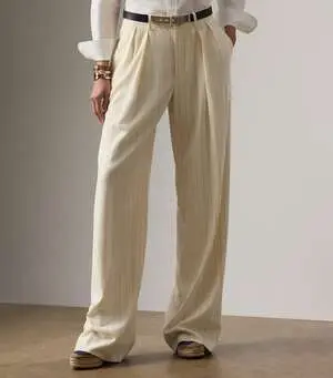 Ralph Lauren Wool Crepe Jody Trousers