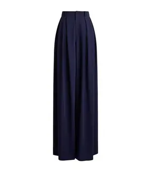 Ralph Lauren Wool Greer Wide-leg Trousers