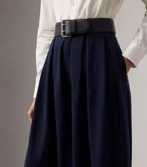 Ralph Lauren Wool Greer Wide-leg Trousers