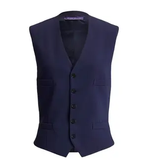 Ralph Lauren Wool Jaiden Waistcoat - Navy