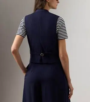 Ralph Lauren Wool Jaiden Waistcoat - Navy