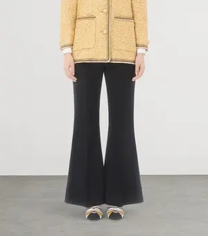 Valentino Garavani Virgin Wool Flared Trousers