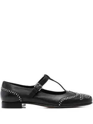 Church's Leather Mary Jane Ballerinas - Black