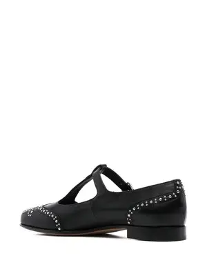 Church's Leather Mary Jane Ballerinas - Black