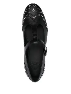 Church's Leather Mary Jane Ballerinas - Black