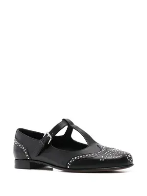 Church's Leather Mary Jane Ballerinas - Black