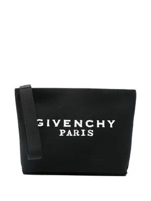 Givenchy Logo Cotton Pouch - Black
