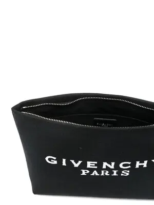Givenchy Logo Cotton Pouch - Black