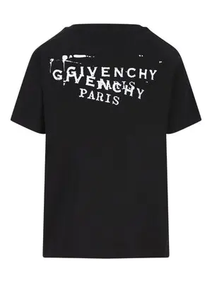 Givenchy Logo Cotton T-shirt - Black