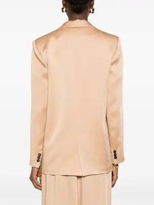 FORTE_FORTE Single-breasted Blazer Jacket - Beige