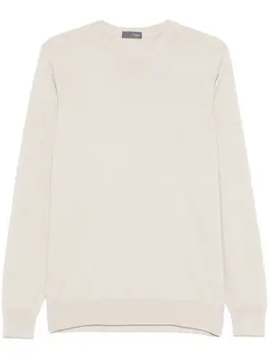 DRUMOHR Wool Crew Neck Sweater - Beige