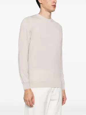 DRUMOHR Wool Crew Neck Sweater - Beige