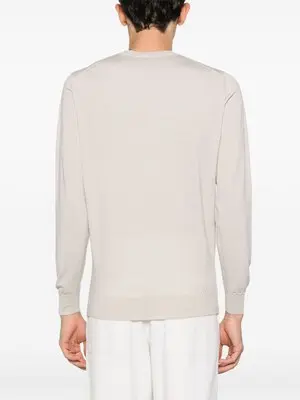 DRUMOHR Wool Crew Neck Sweater - Beige