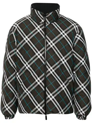 Burberry Reversible Check Down Jacket - Black
