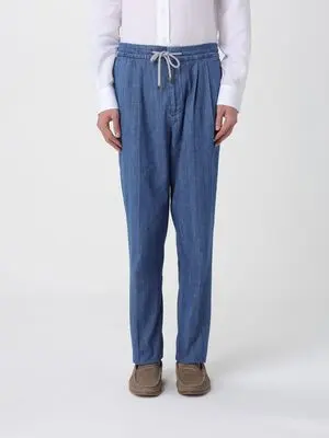 Brunello Cucinelli Drawstring Tailored Trousers - Blue