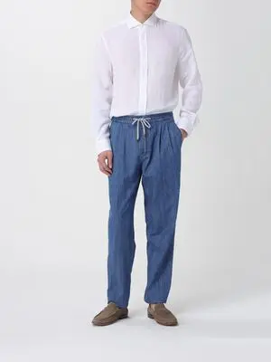 Brunello Cucinelli Drawstring Tailored Trousers - Blue