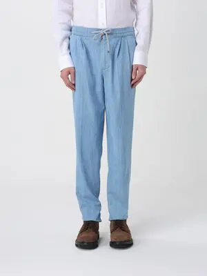 Brunello Cucinelli Brunello Cucinelli Drawstring Tailored Trousers Gnawed Blue