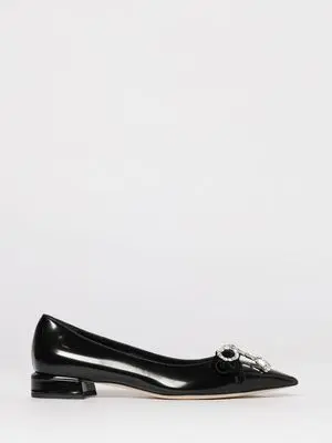JIMMY CHOO Embellished Ballet Flats - Black