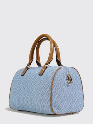 Liu Jo Monogrammed Barrel Bag - Gnawed Blue