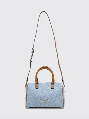 Liu Jo Monogrammed Barrel Bag - Gnawed Blue
