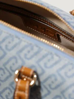 Liu Jo Monogrammed Barrel Bag - Gnawed Blue