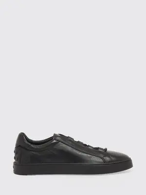 TOD'S Leather Lace-up Sneakers - Black