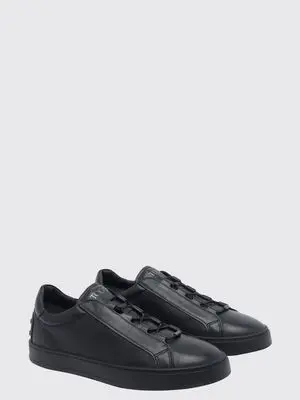 TOD'S Smooth Calfskin Lace-up Sneakers - Black