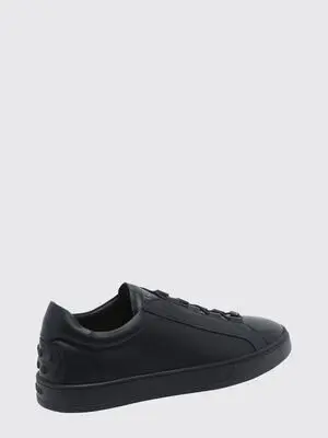 TOD'S Smooth Calfskin Slip-on Sneakers With Gommini Heel - Black