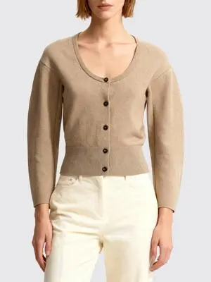 Jacquemus Jacquemus Ribbed Hem Cardigan Beige