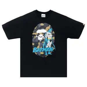 A BATHING APE X Dc Ape Head Batman Tee - Black