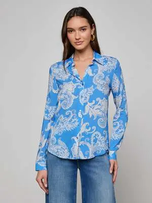 L'Agence Holly Paisley Blouse