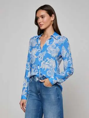 L'Agence Holly Paisley Blouse