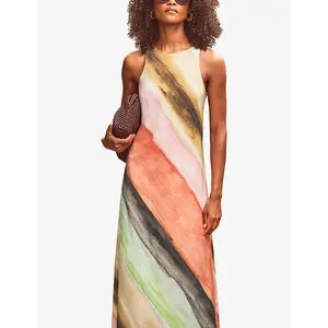 RO&ZO Stretch-woven Ombre Maxi Dress