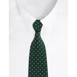 TOM FORD Polka-dot Silk-twill Neck Tie - Forest