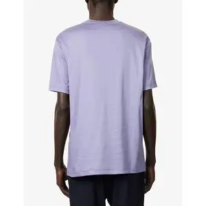 Giorgio Armani Logo-embroidered Crewneck Cotton T-shirt - Ortensia