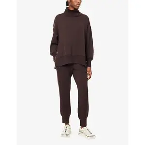 Varley High-neck Jersey Sweatshirt - Coffee Bean