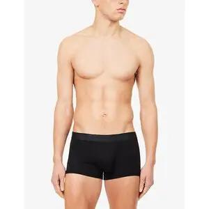 Sunspel Mid-rise Stretch-woven Trunks - Black