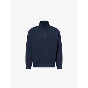 Lululemon Relaxed Fit Half-zip Cotton-blend Sweatshirt