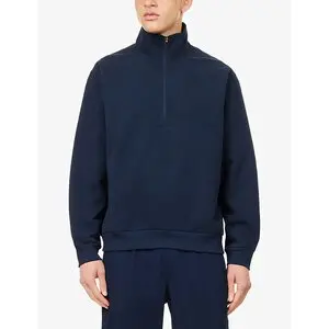 Lululemon Relaxed Fit Half-zip Cotton-blend Sweatshirt
