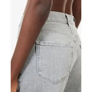Paige Arellia Ankle Barrel-leg Stretch-denim Jeans - Smokescreen Grey